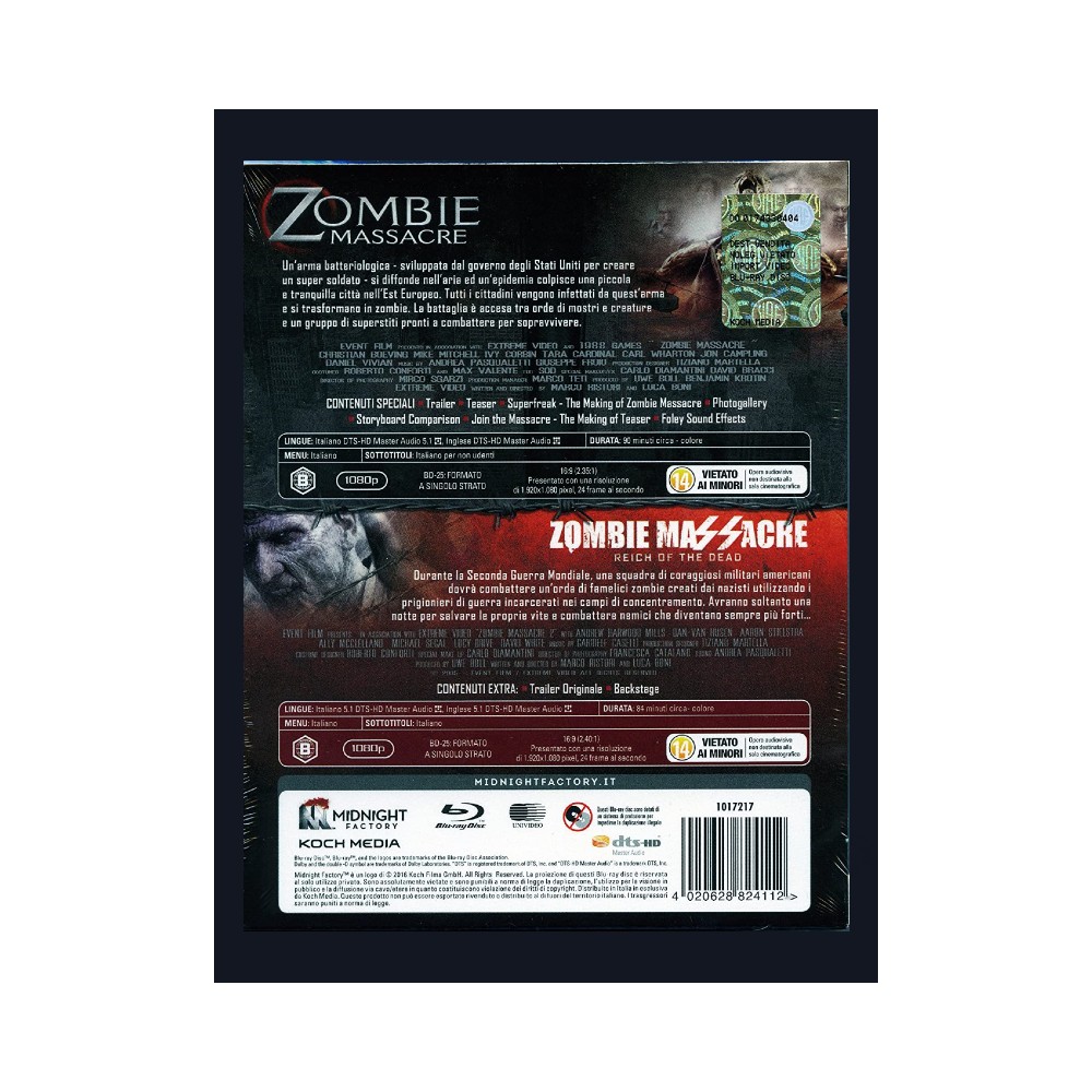 ZOMBIE MASSACRE - SAGA (Limited Edition 2 Blu-ray + Booklet)